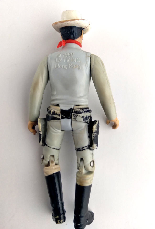 LOT OF 2 VINTAGE 1980 LONE RANGER 4" ACTION FIGURES LONE RANGER BUTCH ...
