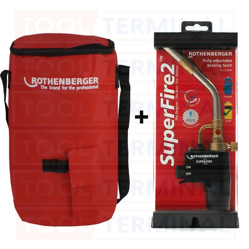 Rothenberger Super Fire 2 Blow Torch Soldering Brazing Gas Refillable ...