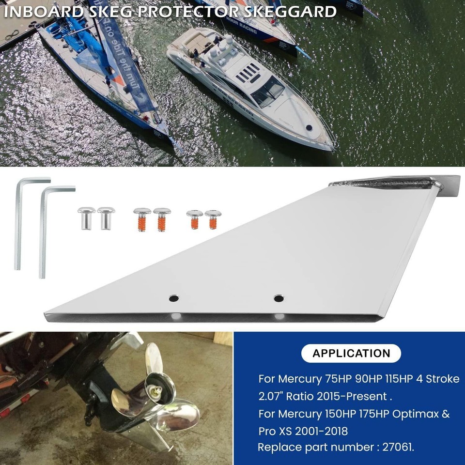 27061 Skeg Guard for Mercury 75-90-115HP 4 Stroke 2.07" Ratio/ 150 ...