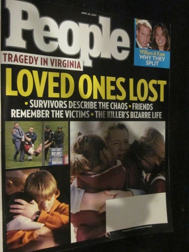 People Magazine April 30 2007 Tragedy In Virginia Loved Ones Lost Brand ...