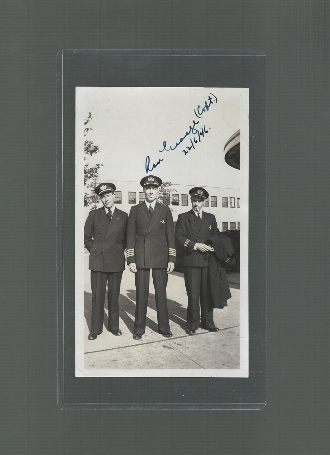 1946 KLM Airlines Photo Captain Ron George signed May 22 | eBay