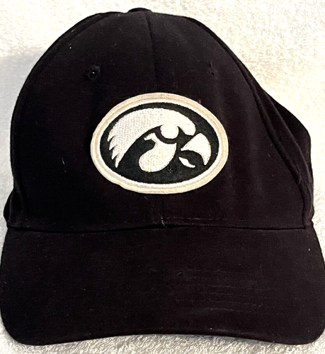 Hat Iowa Hawkeyes Patch Logo Iowa Univ Of IA Black Pullon Herky | eBay