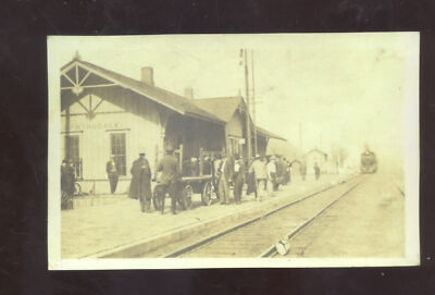 REAL PHOTO SPRINGDALE ARKANSAS RAILROAD DEPOT TRAIN STATION POSTCARD ...