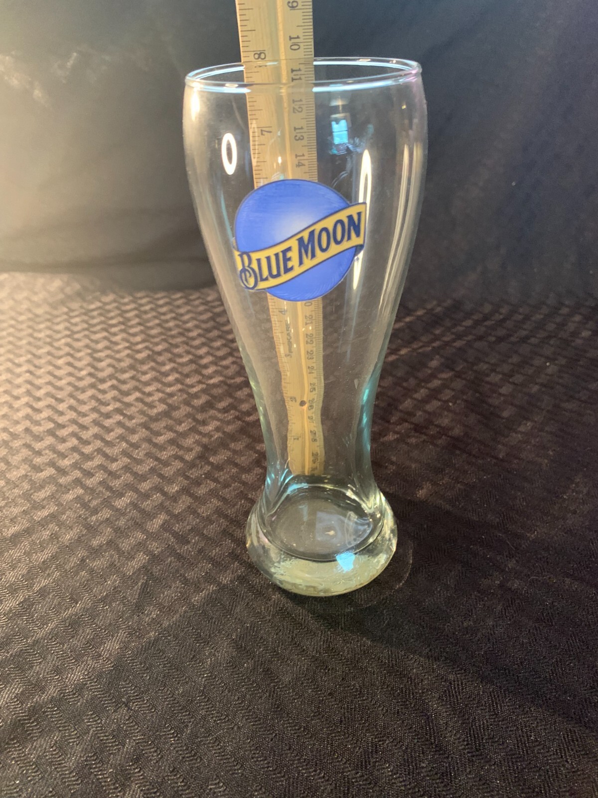 Blue Moon 8" Tall Pilsner Beer Glass 16oz EUC | eBay UK