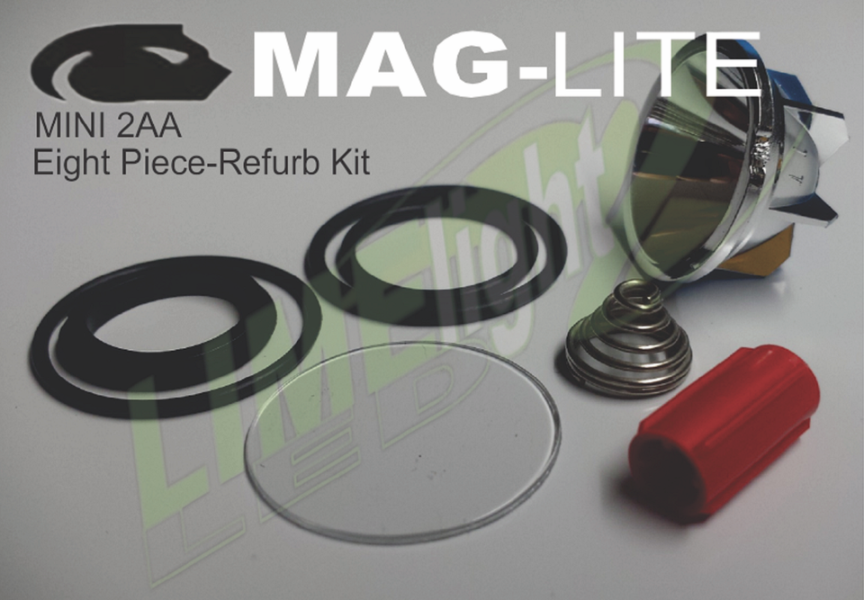 MAGLITE UPGRADE MINI AA 8 PIECE SERVICE KIT TORCH FLASHLIGHT GENUINE ...