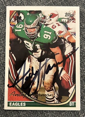 1994 Andy Harmon Topps Hand Signed Auto Autograph Card Philadelphia ...
