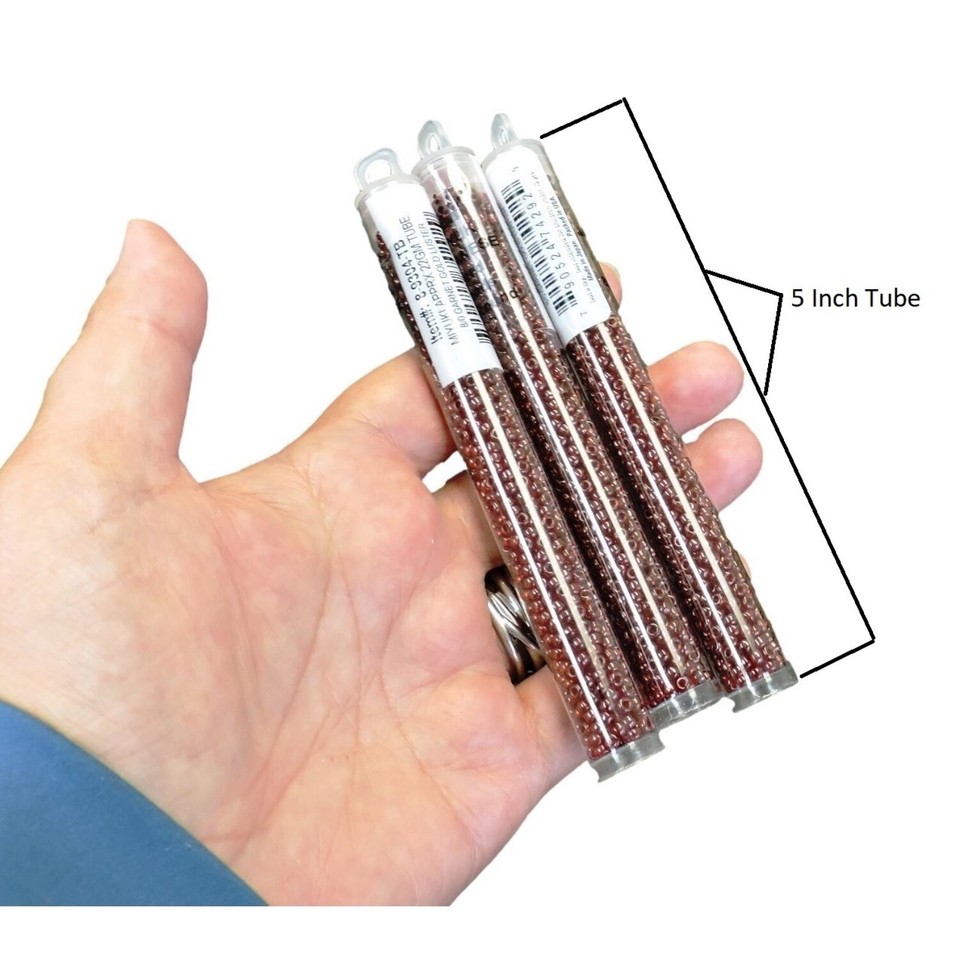 Miyuki Round Seed Beads Size 8/0 DURACOAT Opaque Baby Pink 22 Gram Tube ...