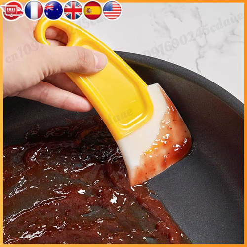 Silicone Bowl Scraper Easy to Clean Cleaning Scraper Dish Cleaning ...