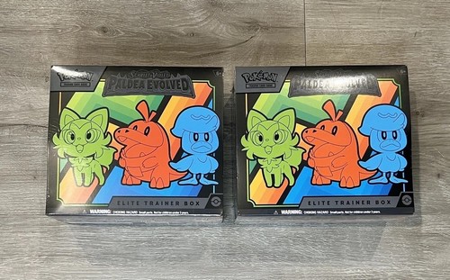 Pokemon TCG Paldea Evolved Elite Trainer Box ETB Factory Sealed Lot Of ...