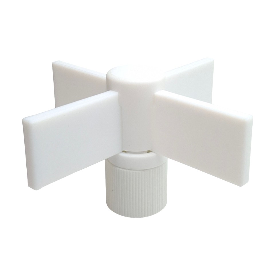 Chemglass CG-2096-F-08 PTFE Agitator, 90°, ø5.5in OD, 19mm Shaft, *With ...