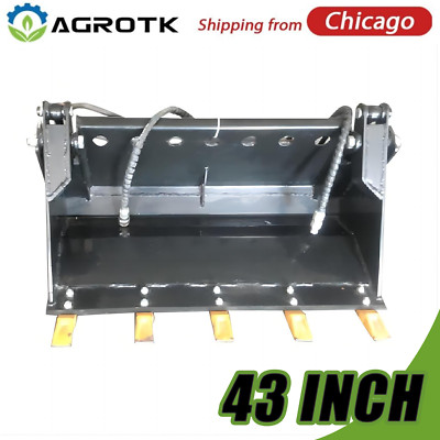 AGT New 4-In-1 Combo Bucket Mini Skid Steer Loader Attachment Heavy ...