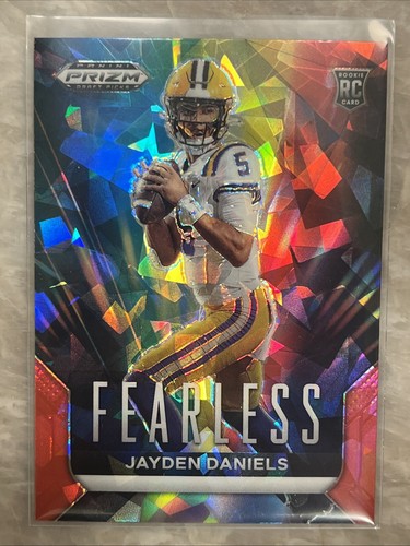 2024 Panini Prizm Draft Picks Fearless #F-JD Jayden Daniels RC Rookie ...