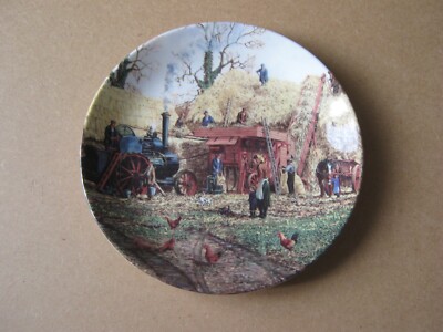 Wedgewood Danbury Mint Plate "Threshing" The Farm Year November Plate ...