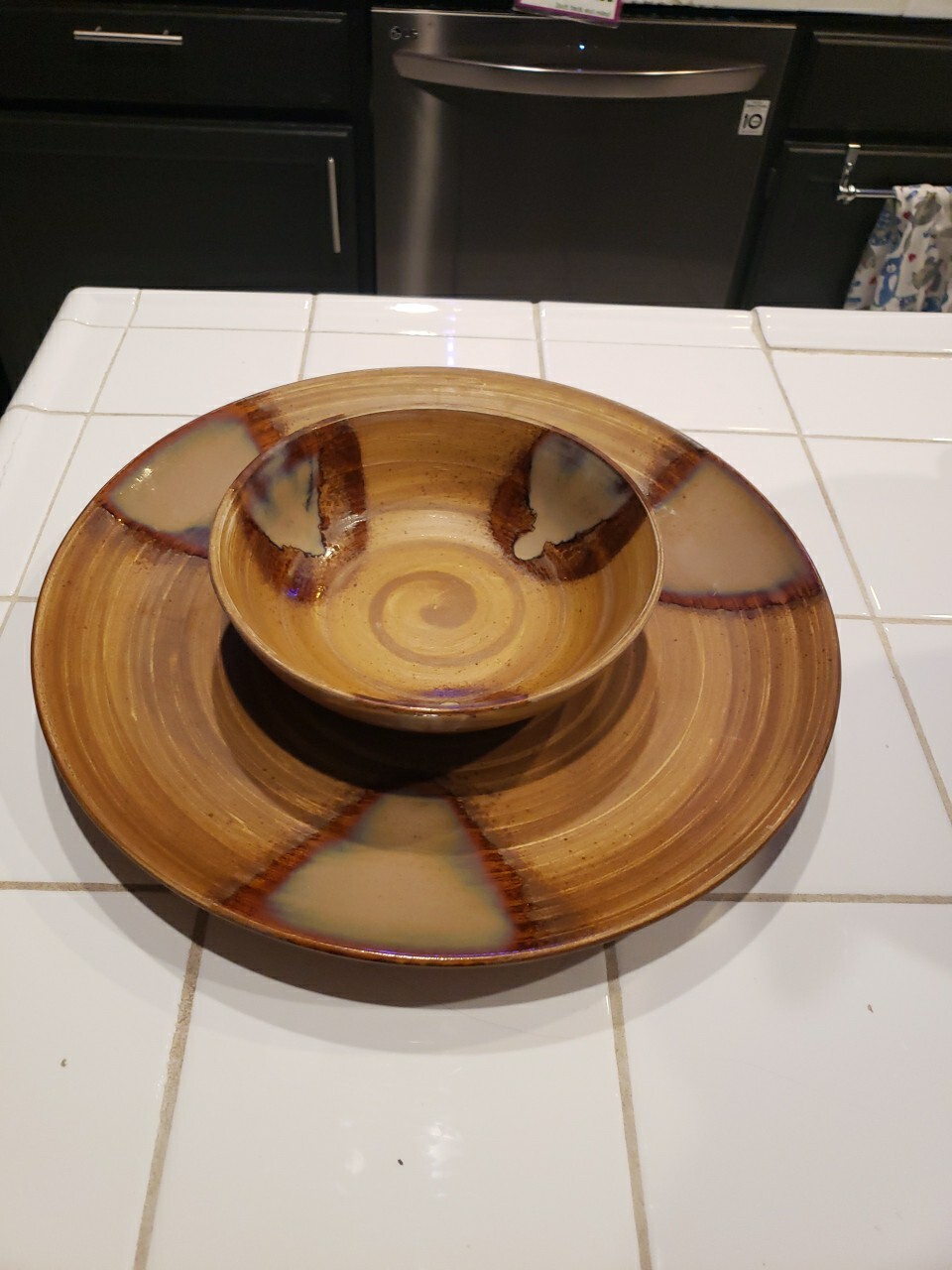 Sango Splash 14-inch Round Platter And 1 Soup Bowl 7 3/4 Inch | eBay