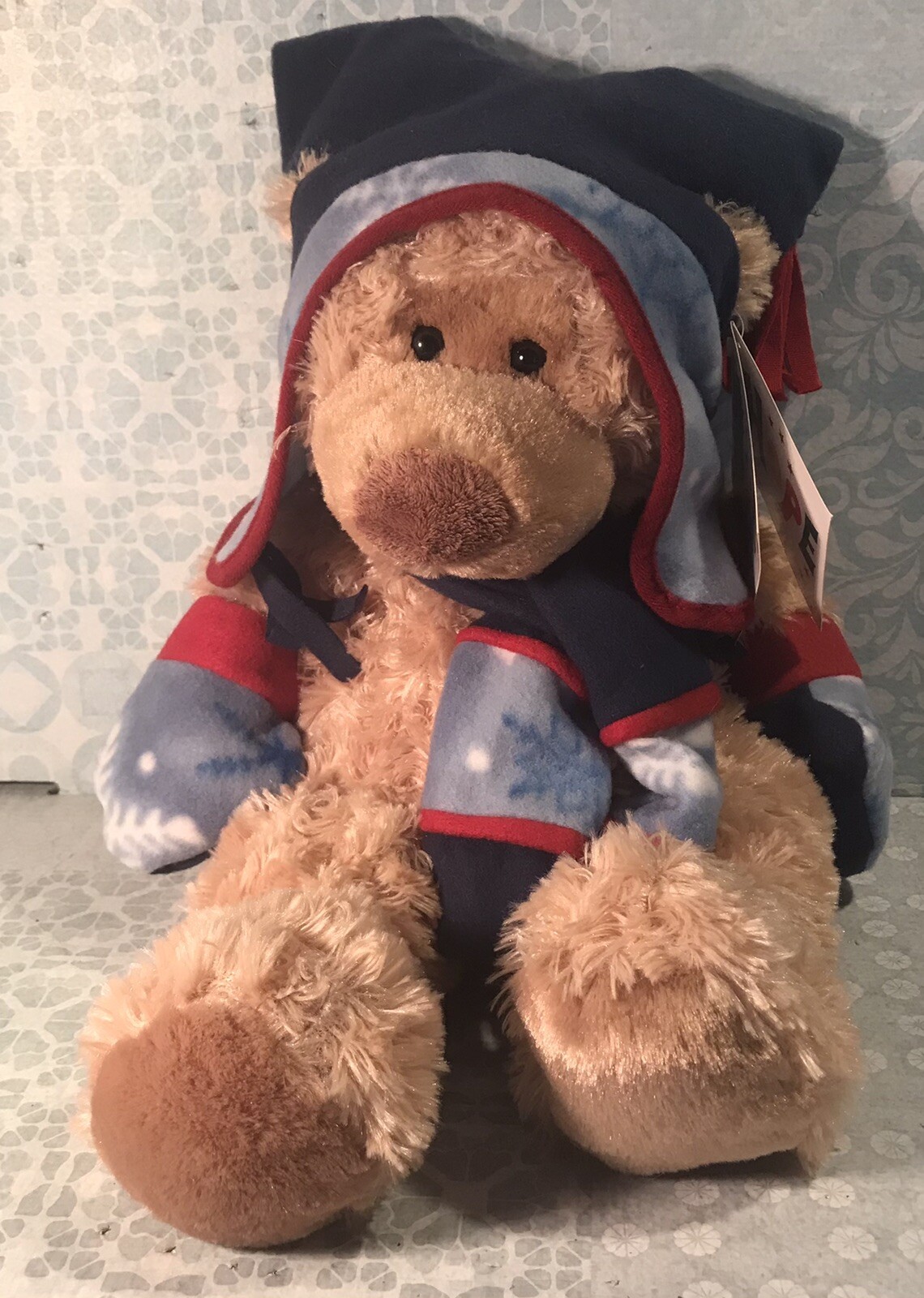 Hugfun International Inc. Corky Brown Bear Plush with Hat And Scarf 18 ...