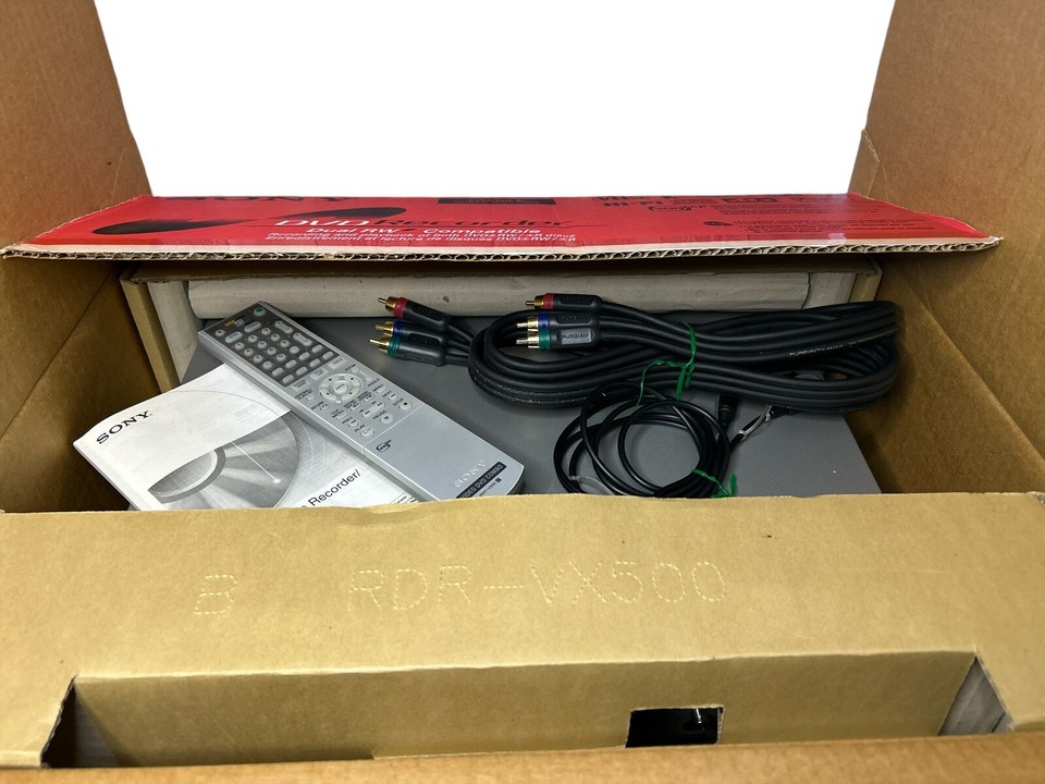 Sony RDR-VX500 VHS/DVD Recorder w/remote And Manuel 27242657441 | eBay