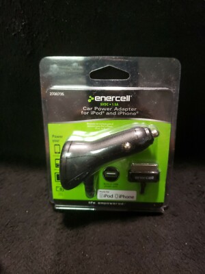 Universal Enercell Car Power Adapter for iPod and iPhone with USB ~New ...