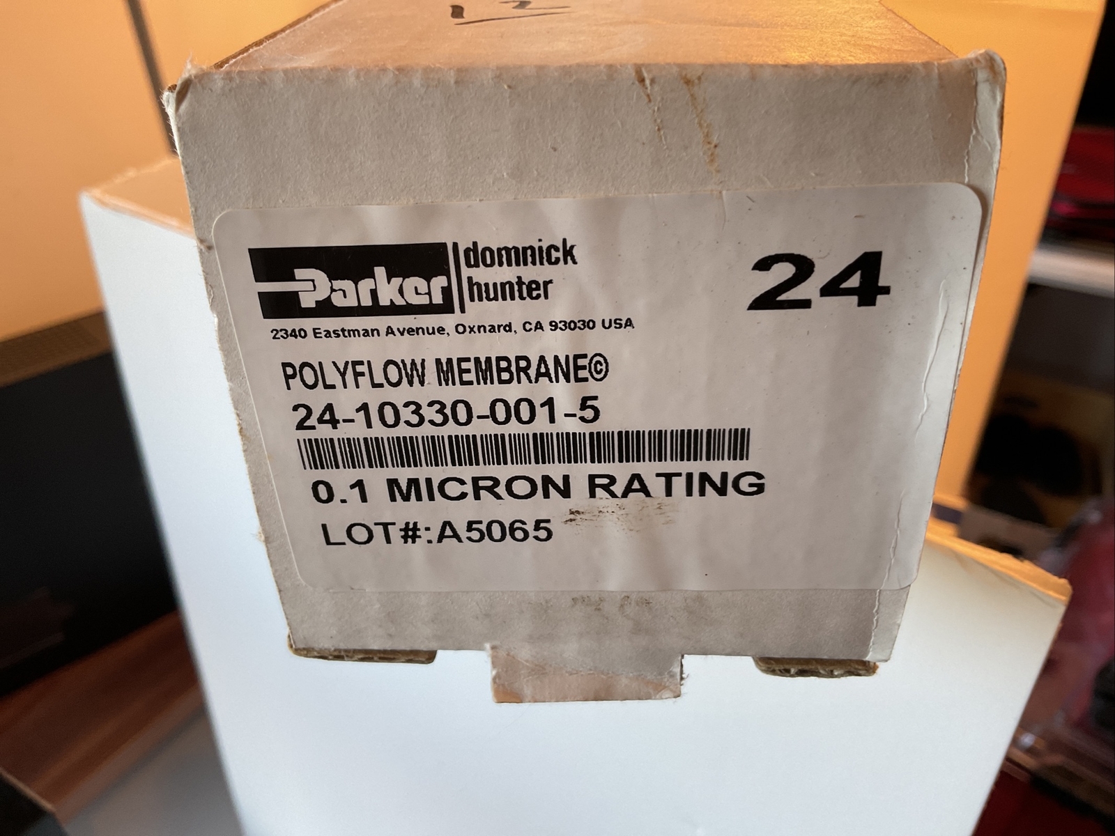 Parker 24-10330-001-5 Poly Flow Membrane 0.1 Micron Rating New Factory ...