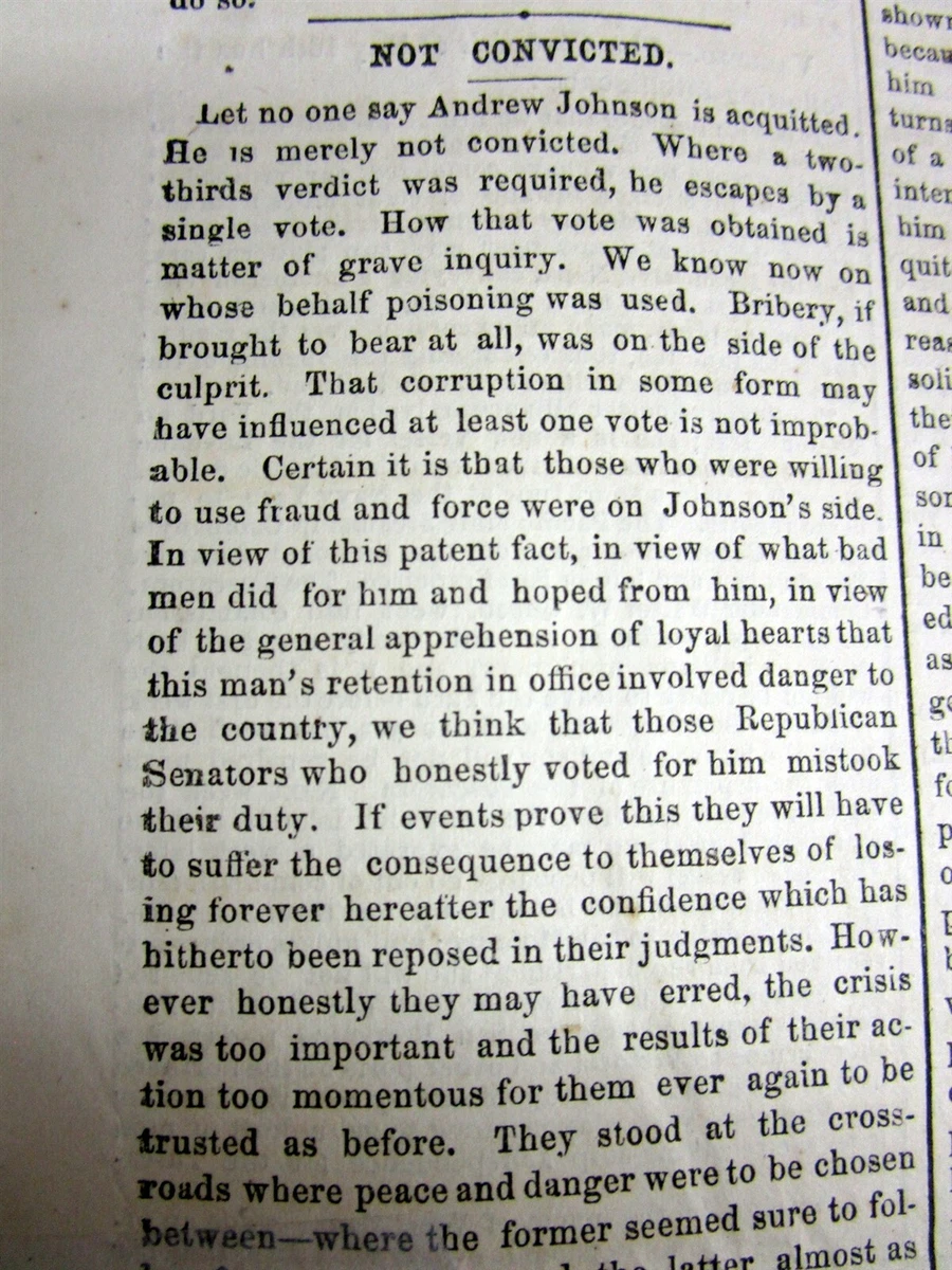 Tenure Of Office Act Stanton