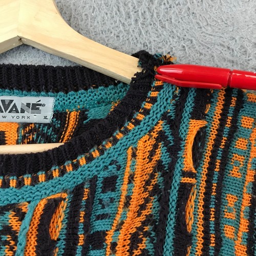 Vintage Lavane Sweater Coogi Style Textile 90s Grail size XL | eBay