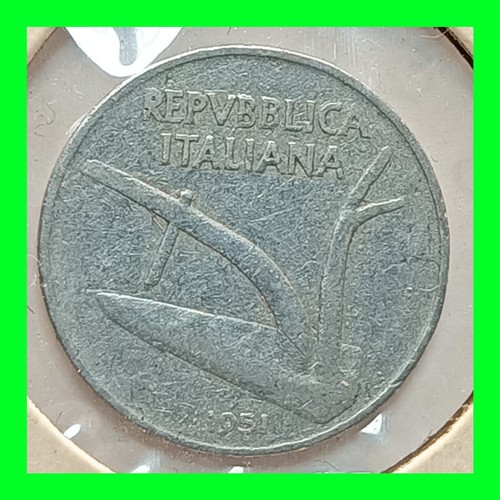 1951 REPVBBLICA ITALIANA 10 Italy Vintage World Coin | eBay
