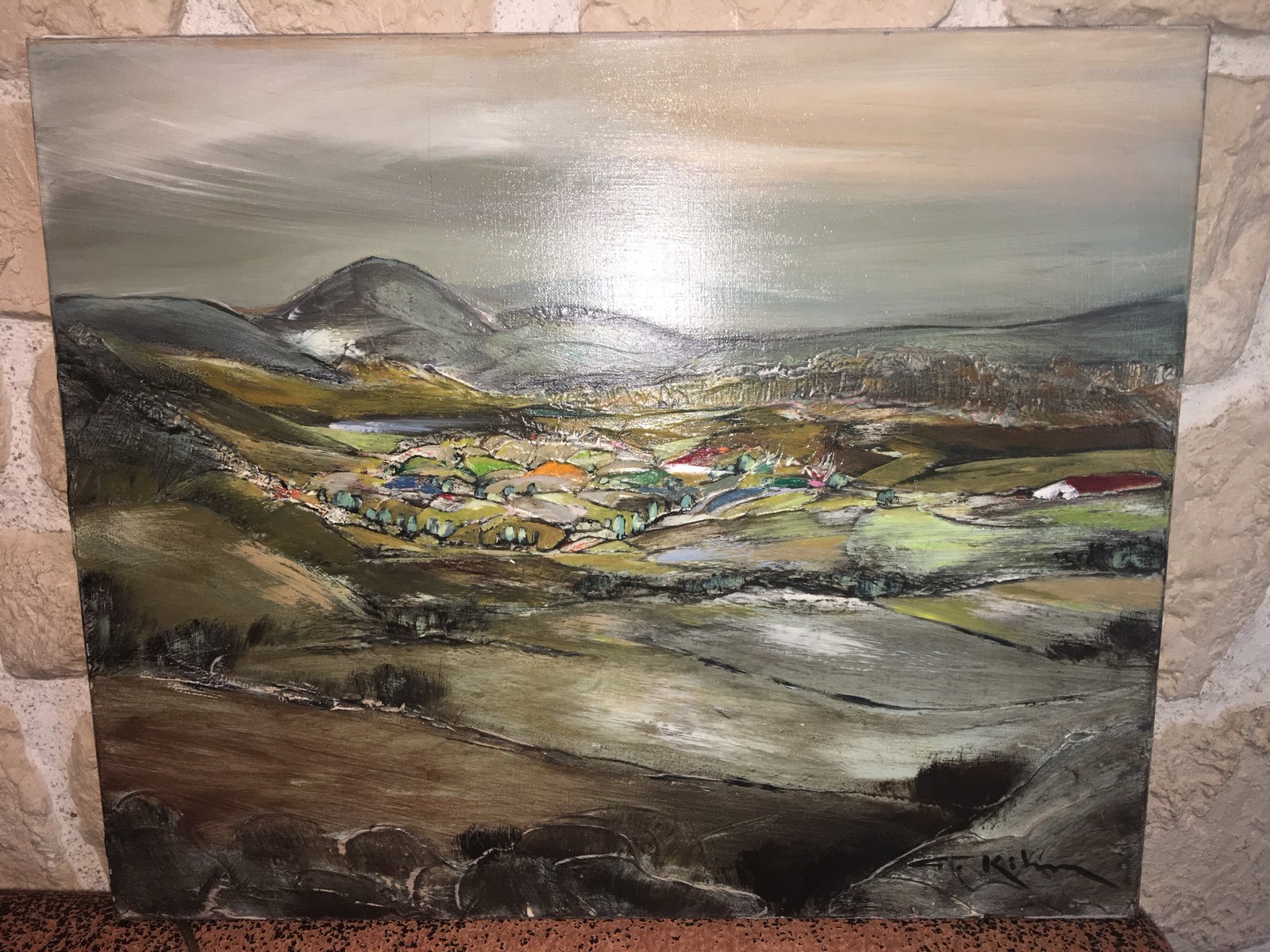 Georges Kihm 1927/1993 Huile Sur Toile Paysage De La Réunion | eBay