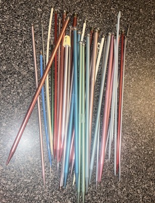 Vintage Lot Of Crochet Needles Bates Boye Metal Aluminum Bone Knitting ...