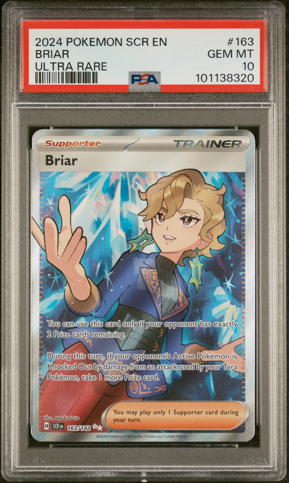 Briar 2024 Scarlet & Violet: Stellar Crown #163/142 Ultra Rare (Full ...