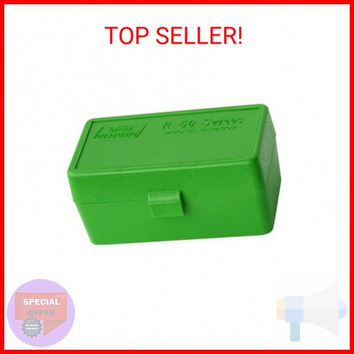 MTM 50 Round Flip-Top Rifle Ammo Box 22 Hornet, .30 Carbine, .218 BEE ...