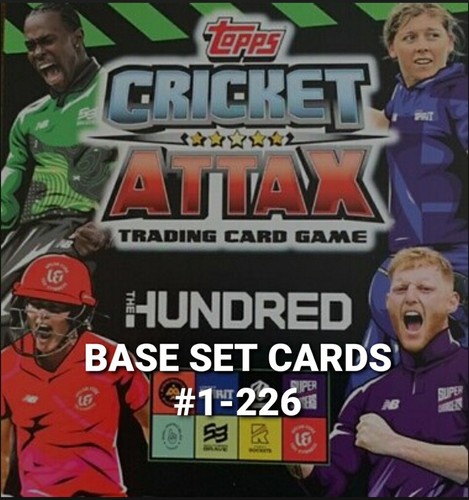 Cricket Attax The Hundred Trading Card Singles (Topps, 2021) *YOU ...