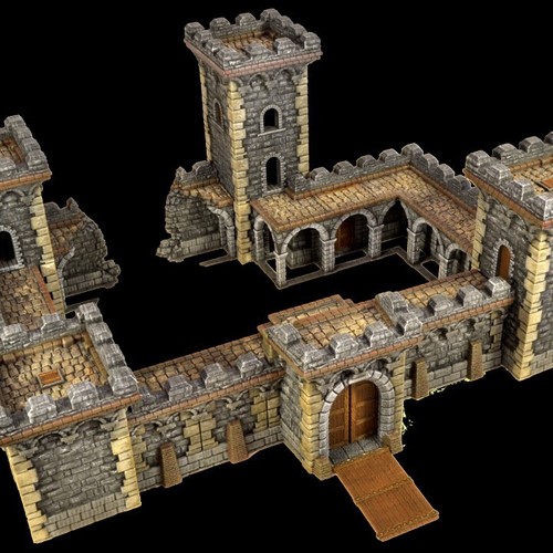 28MM Medeival Castle Modular Tower 3D Printed Scatter Terrain Scenery ...