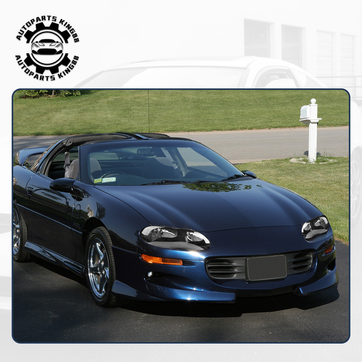 Headlight Assembly for 1998-2002 Chevy Camaro Z28 Z28 SS Black Housing ...