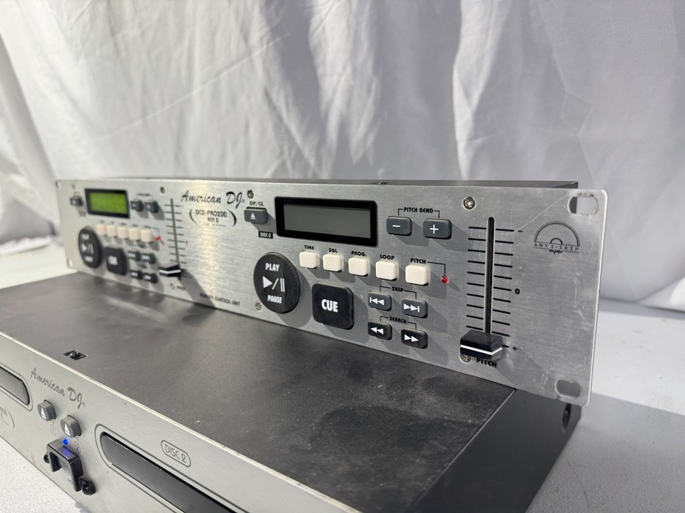 American DJ DCD-PRO200MK II DJ Controller CD Mixer Pro Audio Dual ...