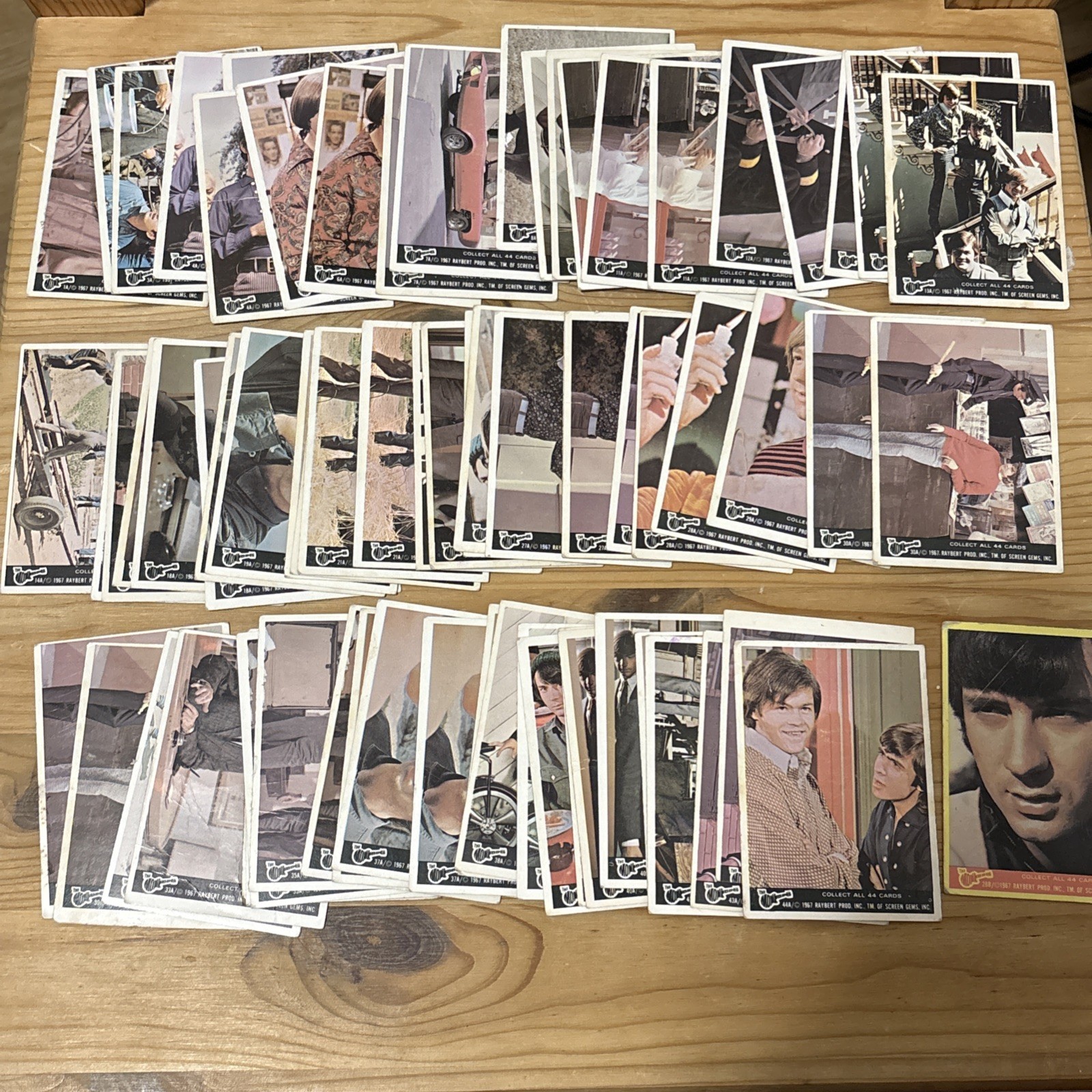 Lot Of 103 The Monkees Trading Cards 1966 1967 Raybert | eBay