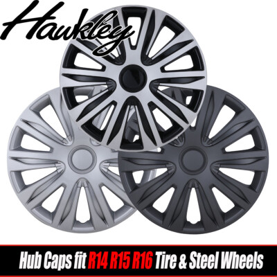 13"14"15"16"17"Wheel Covers Snap On Hub Caps for R16 R15 R14 R13 R17 ...