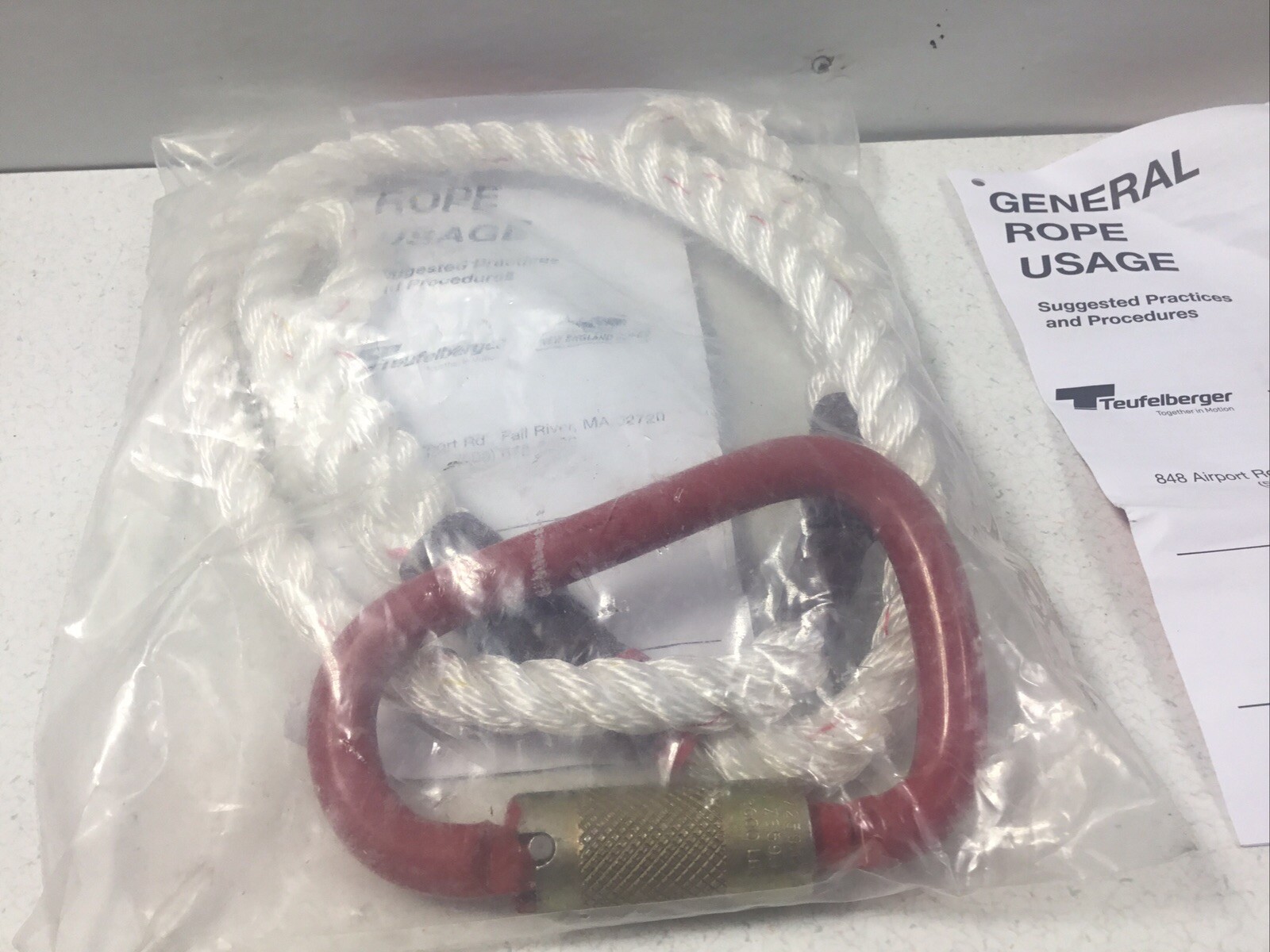 2 Teufelberger 3’ 3” ROPE 2 YOKE Caribbean New England Ropes ANSI ...