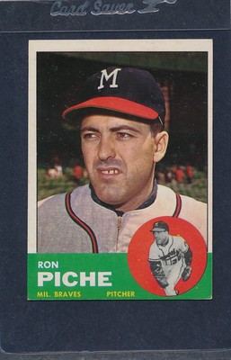 1963 Topps #179 Ron Piche Braves EX 63T179-90316-2 | eBay