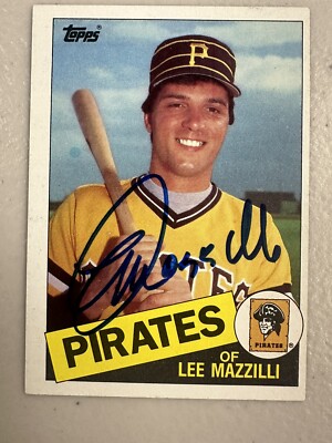 Lee Mazzilli Signed 1985 Topps #748 Baseball Card NY Mets Pirates ...