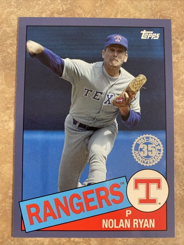 NOLAN RYAN 2020 Topps 1985 Topps Blue SP Parallel #85TB-44 35th ...
