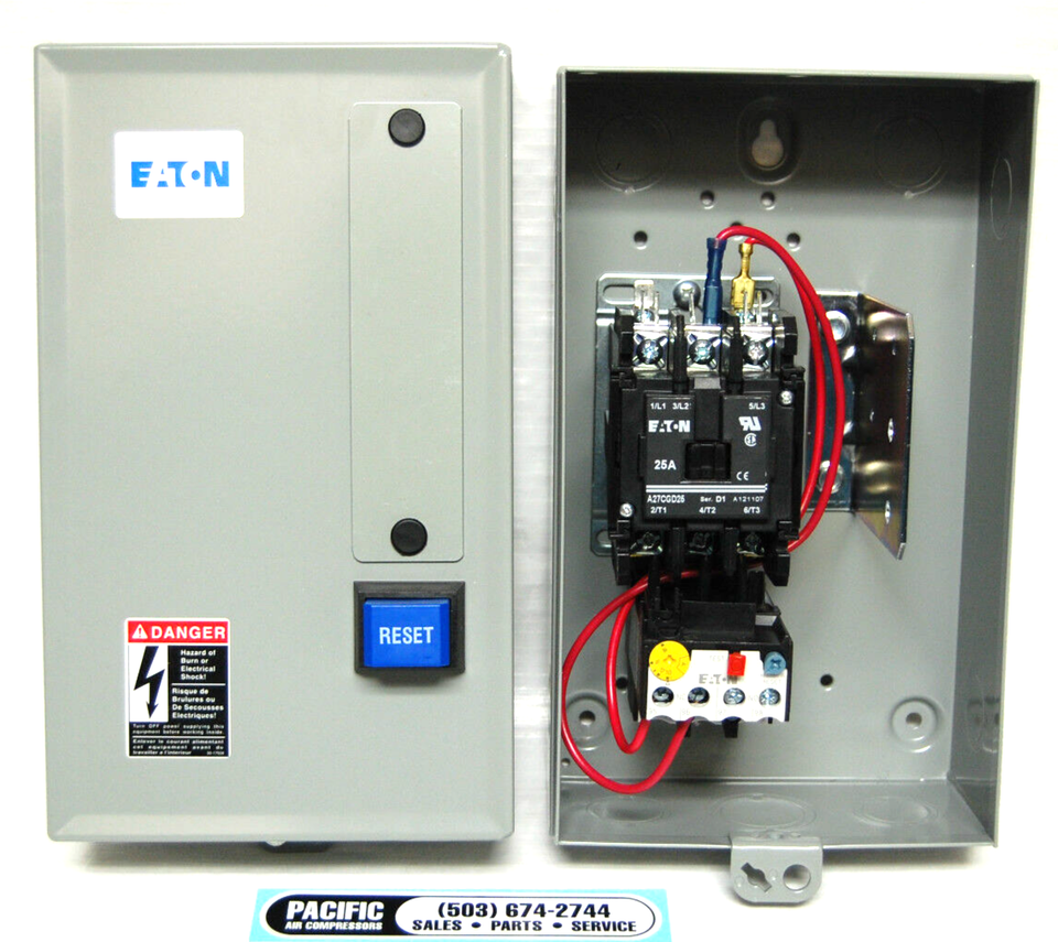 SAYLOR BEALL 705, 4587-C MAGNETIC MOTOR STARTER 5HP 230V SINGLE PHASE ...
