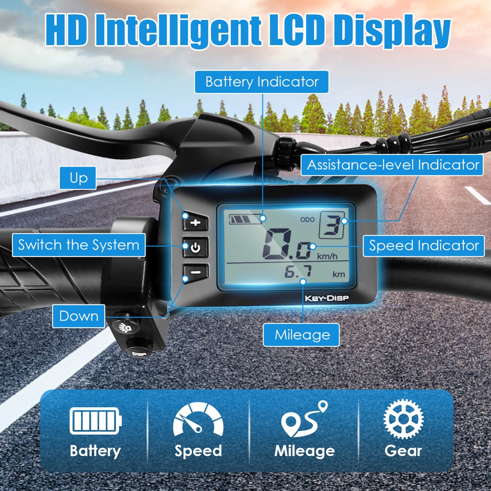 500W 48V Electric Bike 26" Fat Tire e Bike 7-Speed Beach Mountain ...