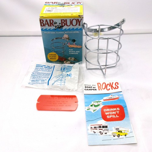 Vintage 1970s Bar Buoy Drink Holder In Original Box 2 Mounting Clips ...