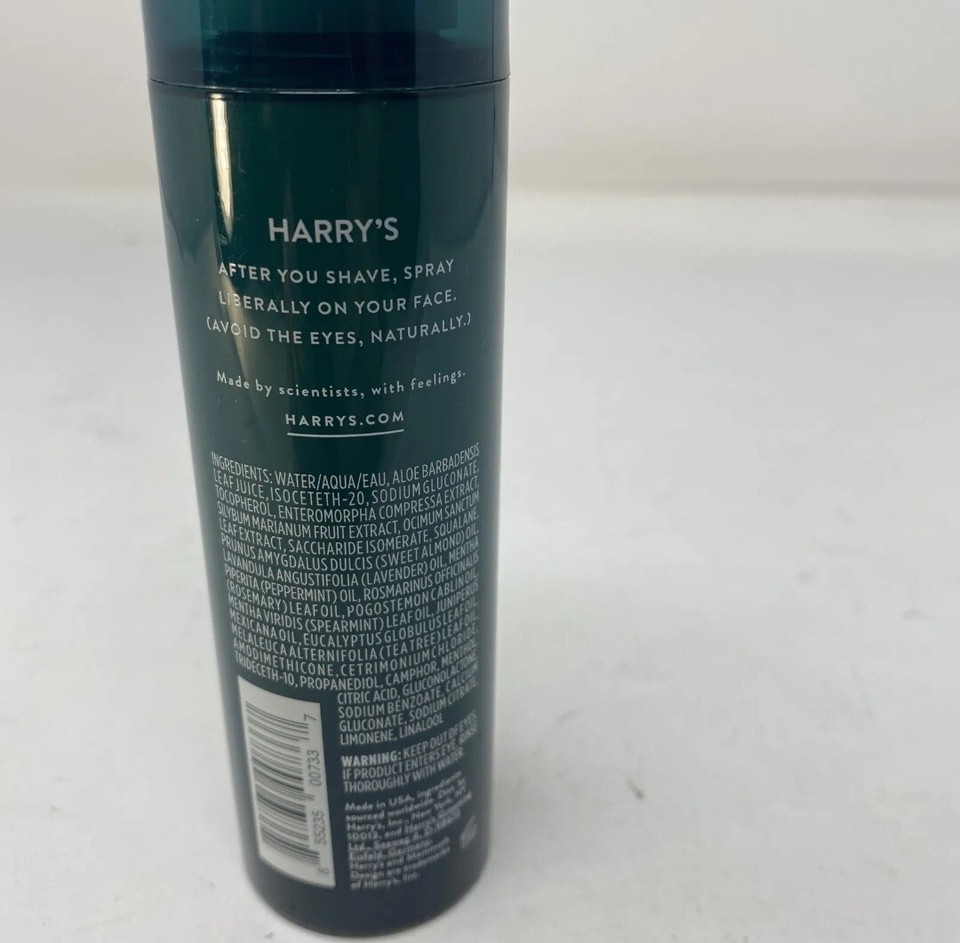 Harry's Post Shave Mist 3.4oz Botanical extracts essential oils ...