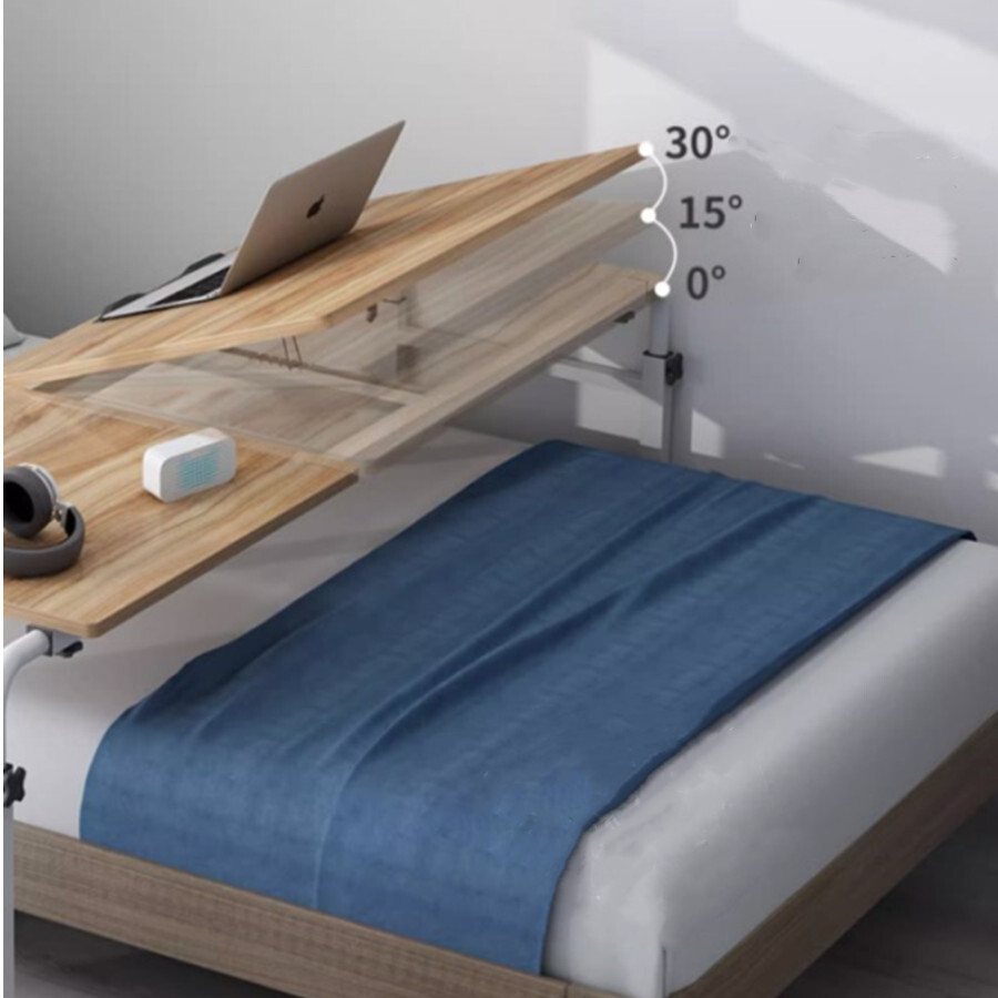 Adjustable Mobile Computer Desk Bedside Laptop Stand Hospital Overbed ...