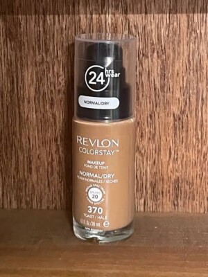 Revlon ColorStay Makeup 370 TOAST 30mL NEW Make-up NORMAL / DRY Skin NO ...