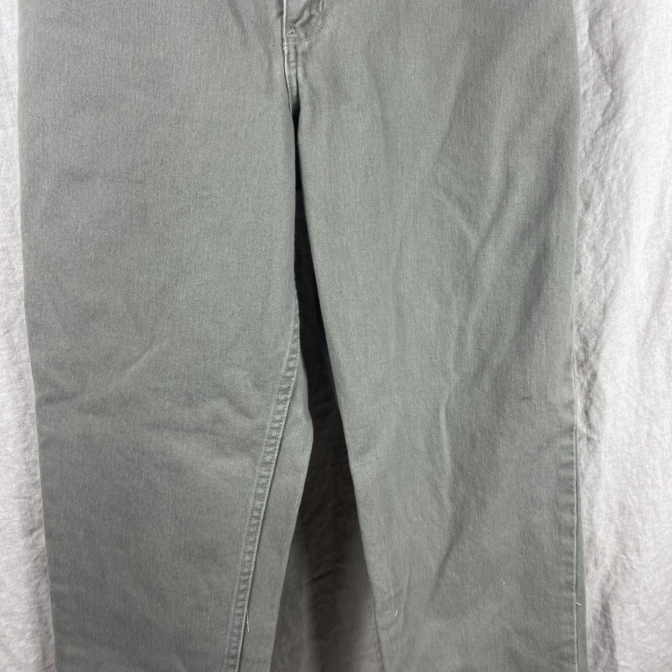 Zena Women's Green Straight Cut 5 Pocket Design High Waisted Jeans Size ...