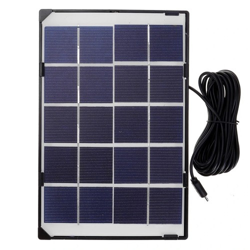 5W Waterproof Solar Panel For Security Camera Mini USB Solar Power ...