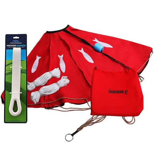 Ocean Angler Handbrake Drogue Sea Anchor with Anchor Damper L - 12ft ...