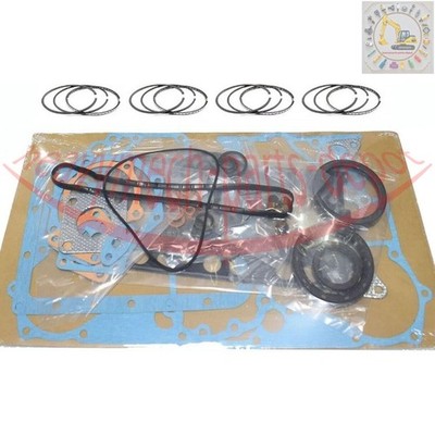 D4D CBE2 Piston Rings+Full Gasket Kit for Volvo D4D CBE2 EC135B EC140B ...