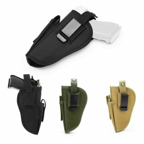 Tactical Gun Holster Waist Belt Gun Holder Pistol Pouch Case Bag Right ...